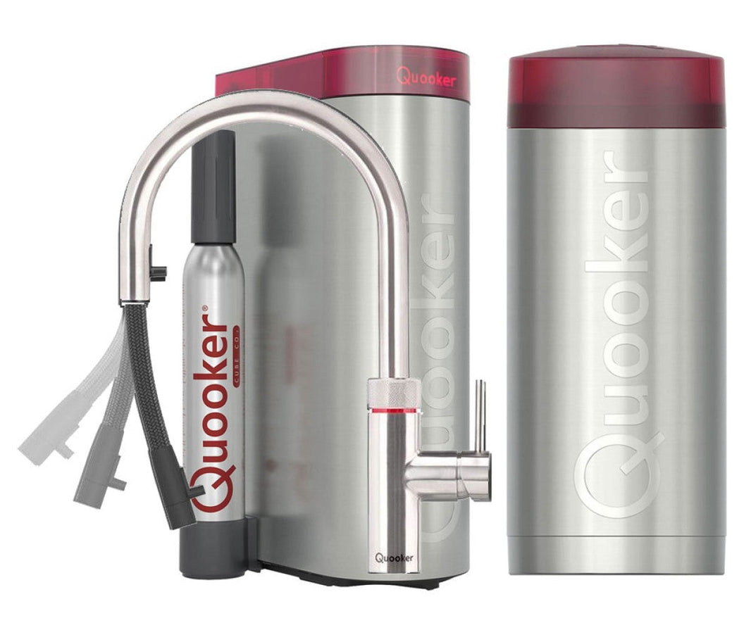 Quooker Flex met COMBI boiler & CUBE reservoir 5-in-1 kraan RVS